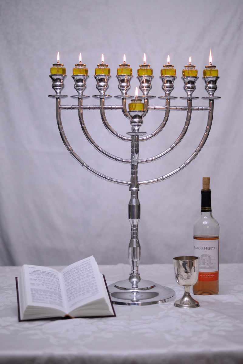 2 foot chanukah menorah for the home, prestigious – Pirsum Judaica